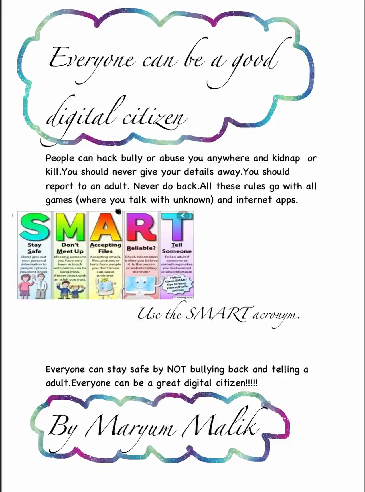 How to be a good digital citizen – AU – Whats Your Story